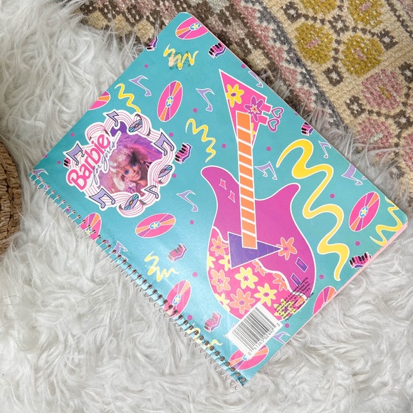 Barbie | Office | Vintage Unused Mattel 8s 90s Barbie Notebook 85 X 1 ...